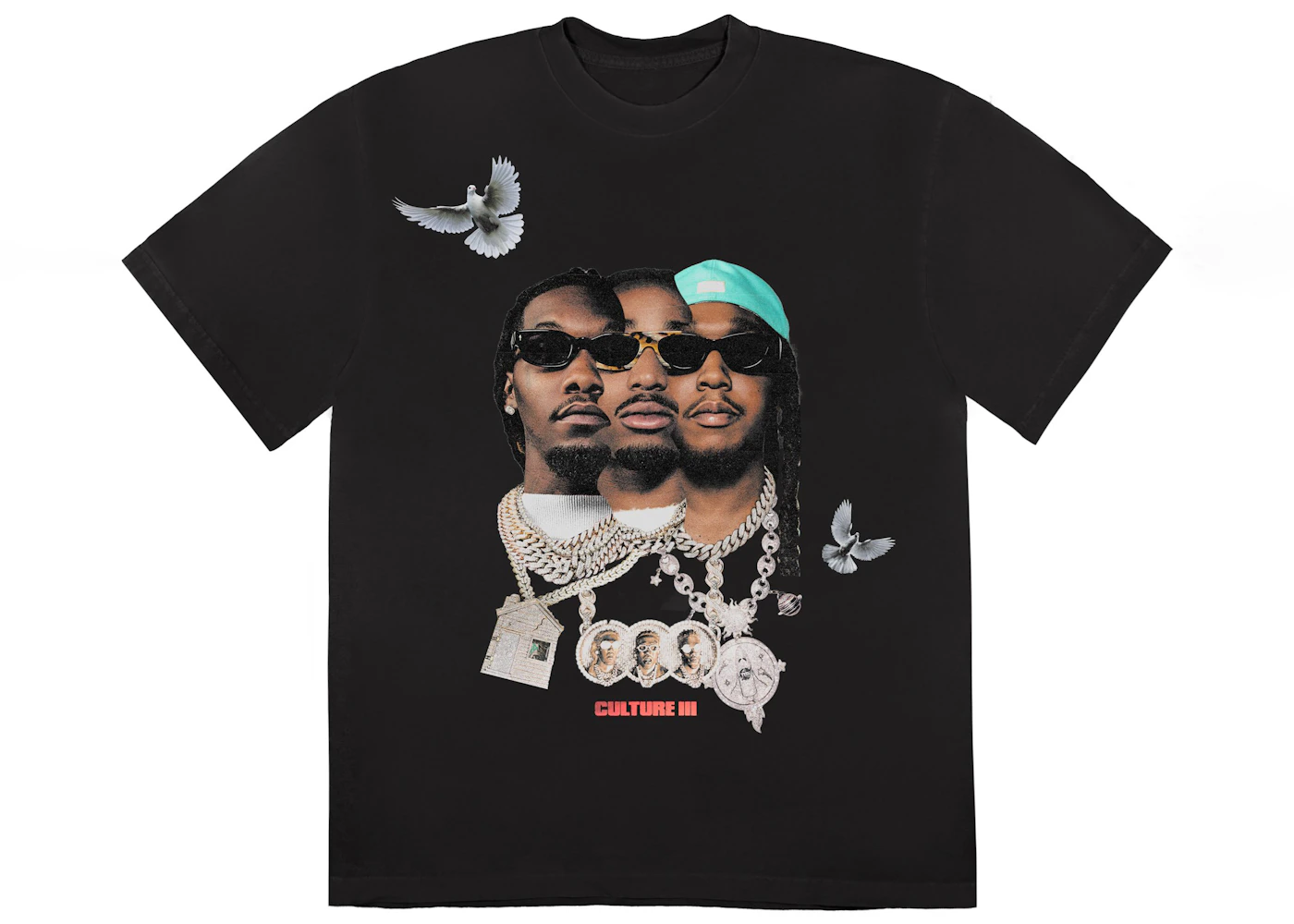 Migos Cover Promo T Shirt Black Mens Ss21 Us