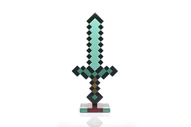 Minecraft Diamond Sword 14" LED Bedside Lamp - TW