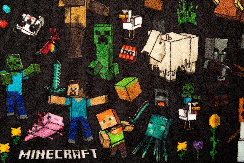 Minecraft Mob Printed Area Rug - US