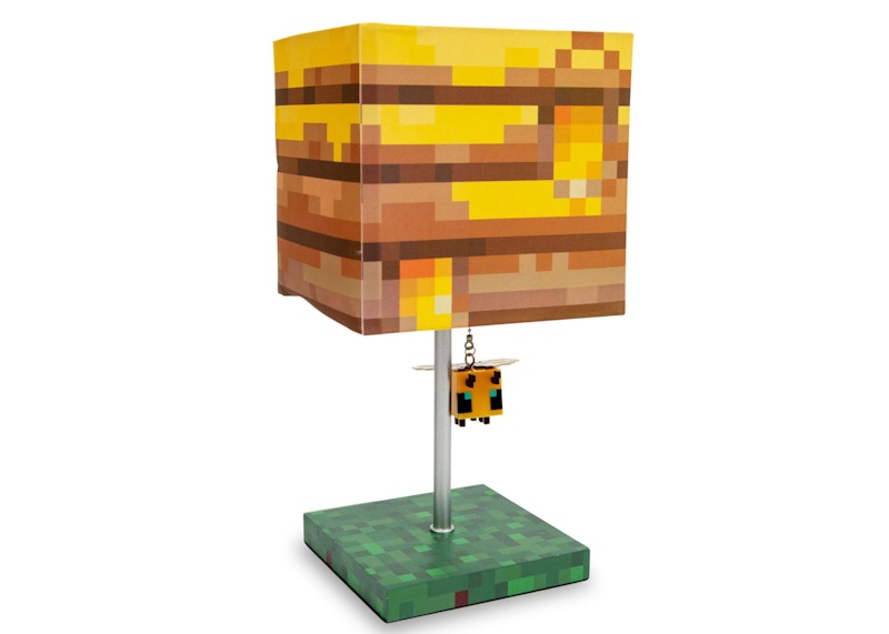 Minecraft Yellow Bee Nest with 3D Bee Puller Desk Lamp - US