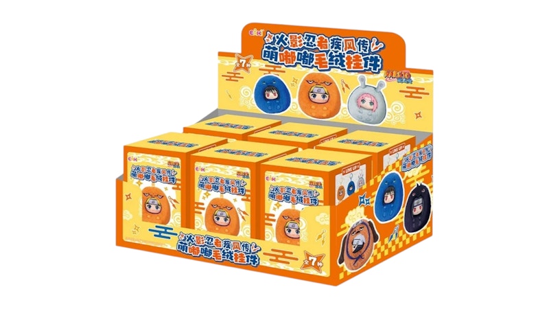 Miniso Top Toy Naruto Shippuden Cute Plush Keychain Sealed Case (6 ...