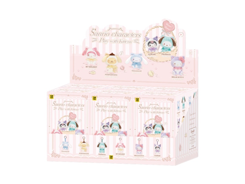 Miniso Top Toy Sanrio Characters Play With Kittens Series Plush ...