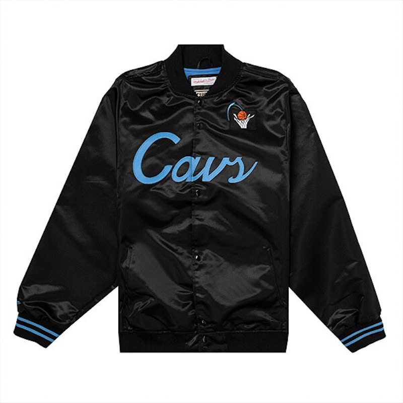 Mitchell & Ness x Cleveland Cavaliers 90s Satin Snap Jacket Black Men's - US