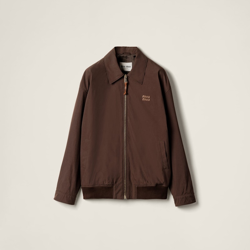 Miu Miu Panama BloUSon Jacket Coco Brown - FW25 - TW