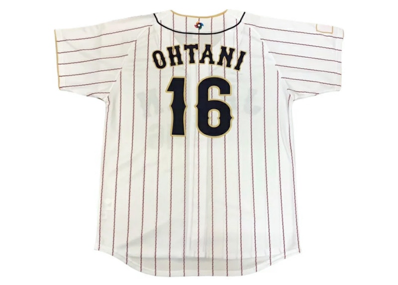 Mizuno Samurai Japan WBC 2023 Ohtani Shohei 16 Replica Jersey White ...