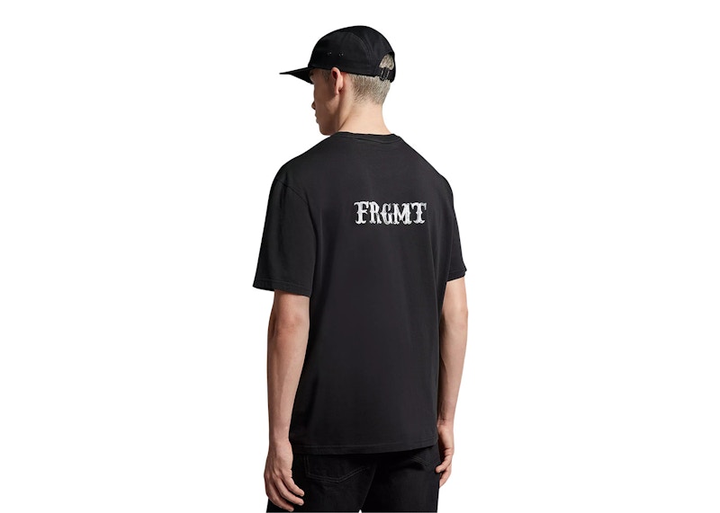 Moncler Hiroshi Fujiwara x Fragment Logo T-Shirt Black Men's - FW22 - US