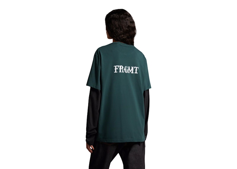 Moncler Hiroshi Fujiwara x Fragment Logo T-Shirt Dark Green - FW22 - US