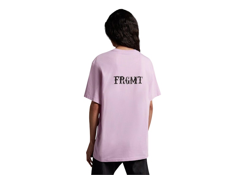 Moncler Hiroshi Fujiwara x Fragment Logo T-Shirt Pink Men's - FW22 - US