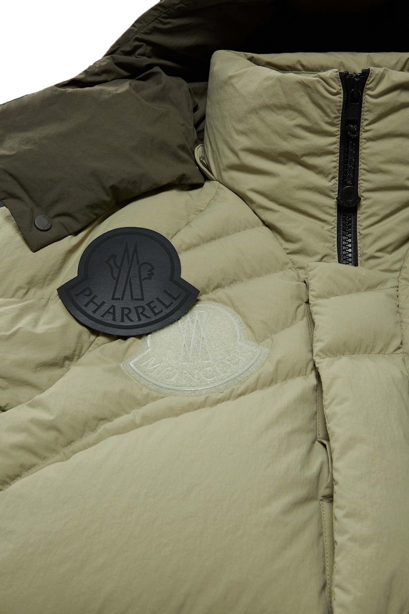 Moncler x Pharrell Chestnut Short Down Jacket Light Green - FW23 - US
