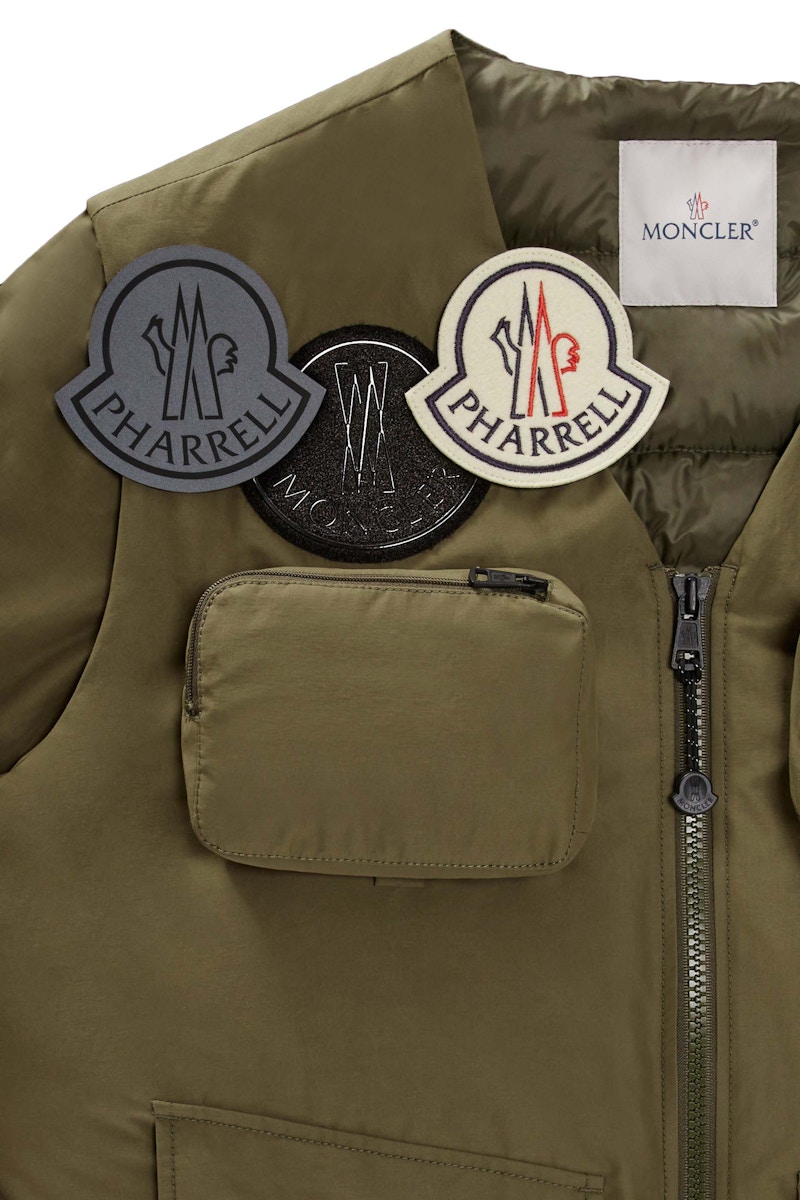 Moncler x Pharrell Maple Short Down Jacket Green - FW23 - US