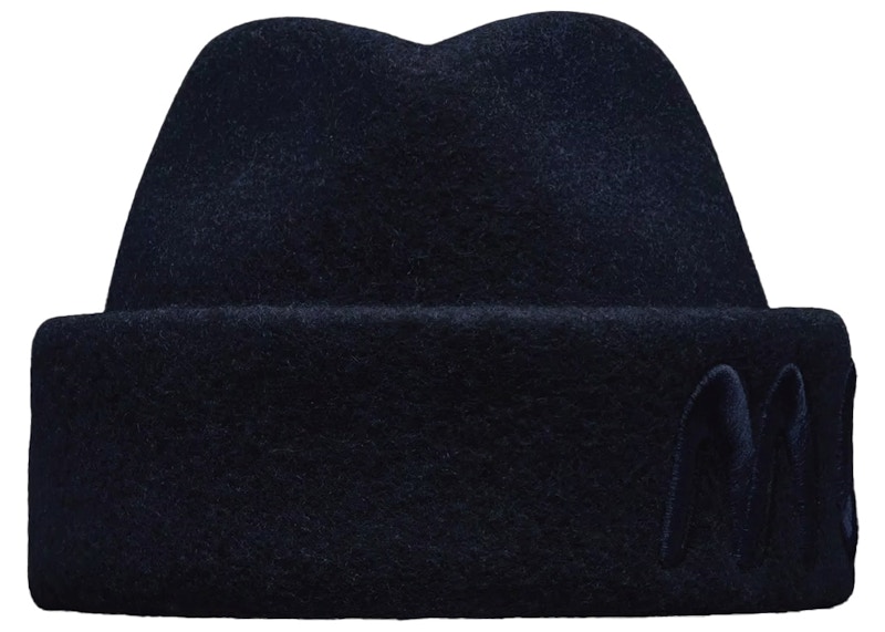 Moncler x Salehe Bembury Wool Felt Beanie Navy Blue - SS23 - GB