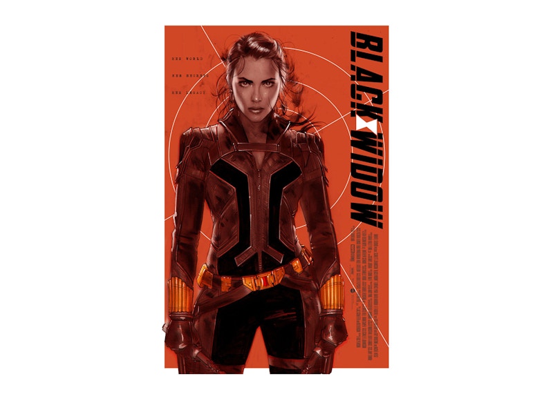 Mondo Black Widow Red and Black Edition 2022 SDCC Exclusive Print ...