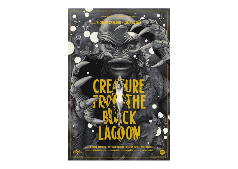 Mondo Creature From the Black Lagoon Silver Screen Variant 2022 SDCC Exclusive Print (Edition of ...
