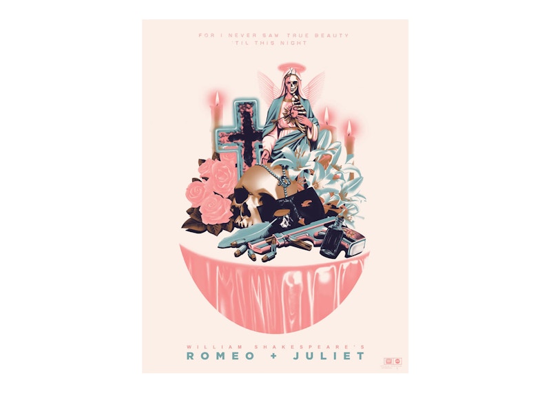 Mondo William Shakespeare's Romeo + Juliet Poster Print (Edition of 150 ...