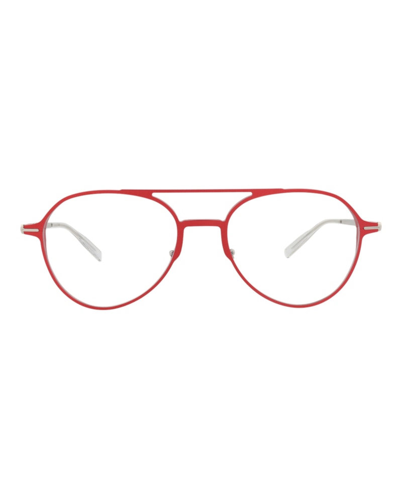 Montblanc Aviator-Frame Alluminium Optical Frames Red Silver ...
