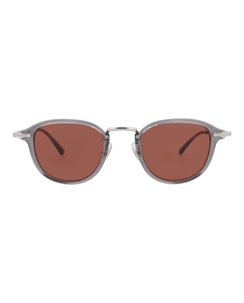 Montblanc Round-Frame Injection Sunglasses Grey Silver Brown (MB0336S ...