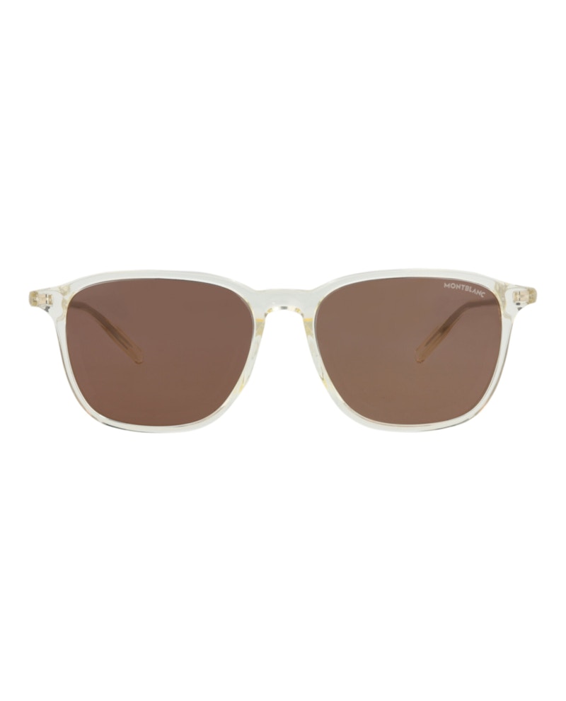 Montblanc Square-Frame Acetate Sunglasses Yellow Yellow Brown (MB0082SA ...