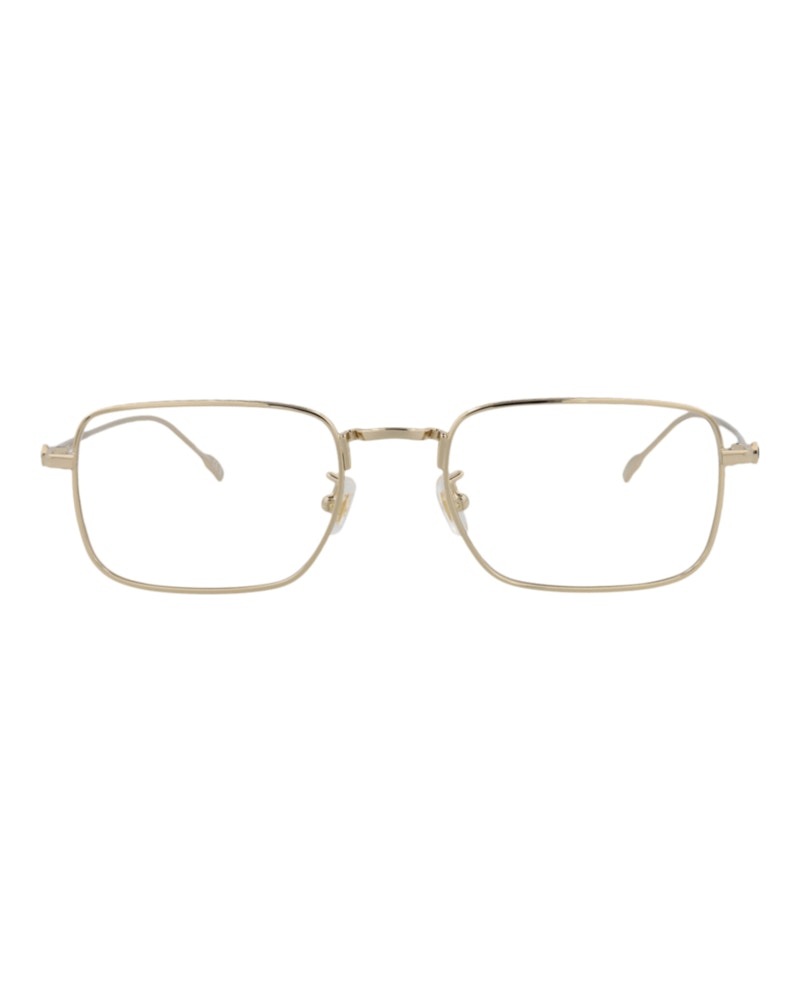 Montblanc Square-Frame Metal Optical Frames Gold Gold Transparent ...