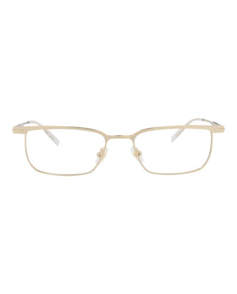 Montblanc Square-Frame Metal Optical Frames Gold Gold Transparent ...