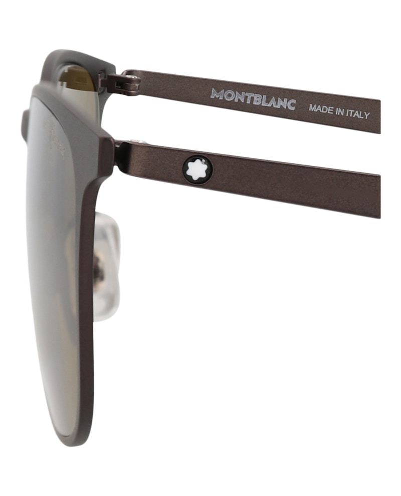 Montblanc Square-Frame Metal Sunglasses Red Red Brown (MB0331S-30015016 ...