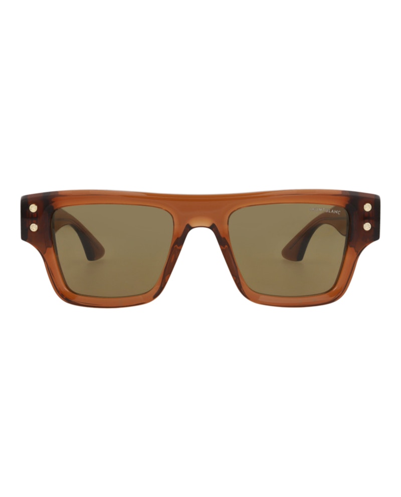 Montblanc Square-Frame Recycled Acetate Sunglasses Brown Brown Brown ...