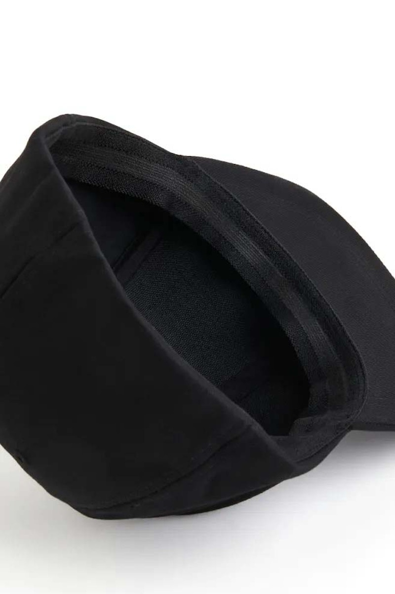 Mugler H&M Classic Baseball Cap Black in Cotton/Spandex with Black-tone ...