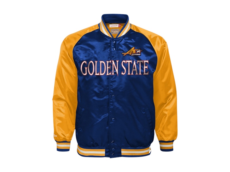 NBA 2000 All-Star Game Satin Lightweight Raglan Full-Snap Jacket Navy ...