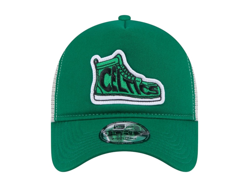 NBA Boston Celtics New Era Victory Grove Vintage Sneaker Trucker 9Forty ...