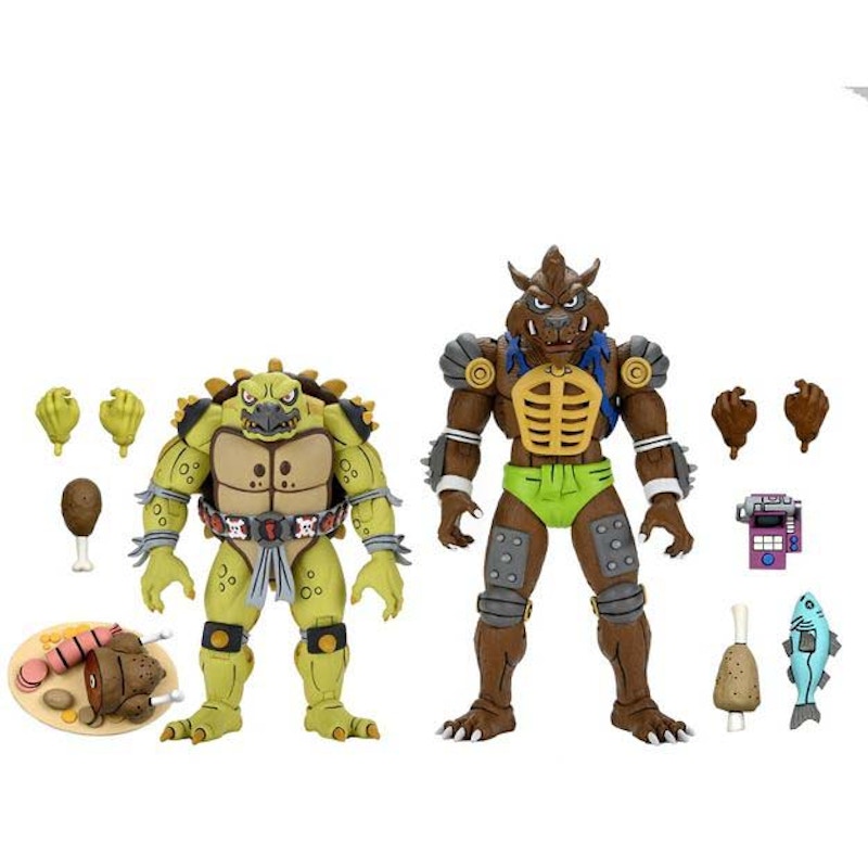 NECA Teenage Mutant Ninja Turtles (Cartoon) Tokka & Rahzar Action ...