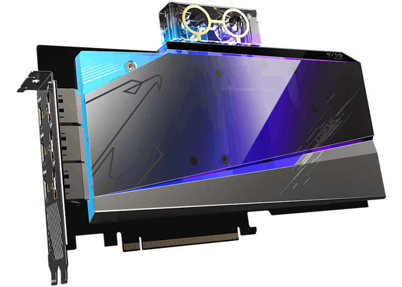 NVIDIA AORUS GeForce RTX 3080 Ti XTREME WATERFORCE 12G Graphics Card ...