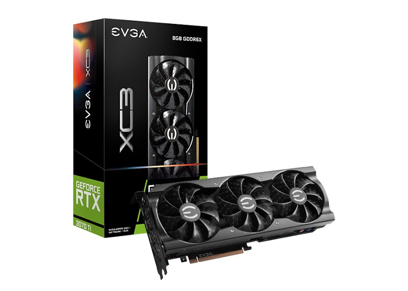 NVIDIA EVGA GeForce RTX 3070 Ti XC3 GAMING 8G LHR Graphics Card (08G-P5 ...