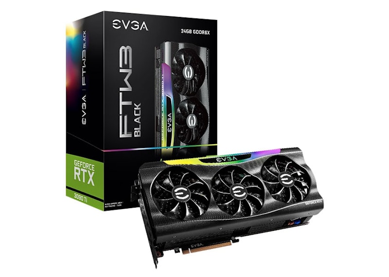 NVIDIA EVGA GeForce RTX 3090 Ti FTW3 BLACK GAMING 24G Graphics Card 24G ...