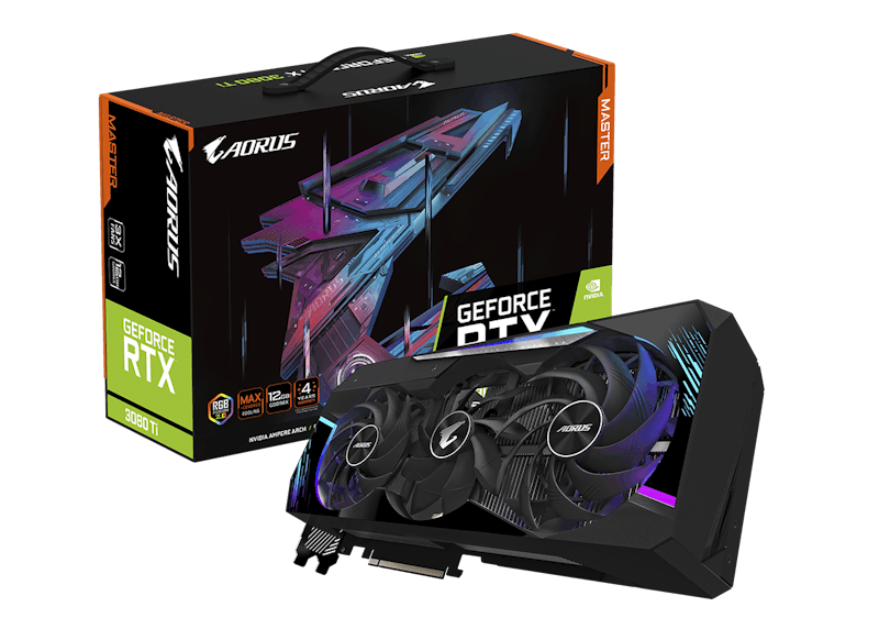 NVIDIA GIGABYTE AORUS GeForce RTX 3080 Ti MASTER 12G Graphics Card (GV ...
