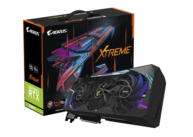 NVIDIA GIGABYTE AORUS GeForce RTX 3080 Ti XTREME 12G Graphics Card (GV ...