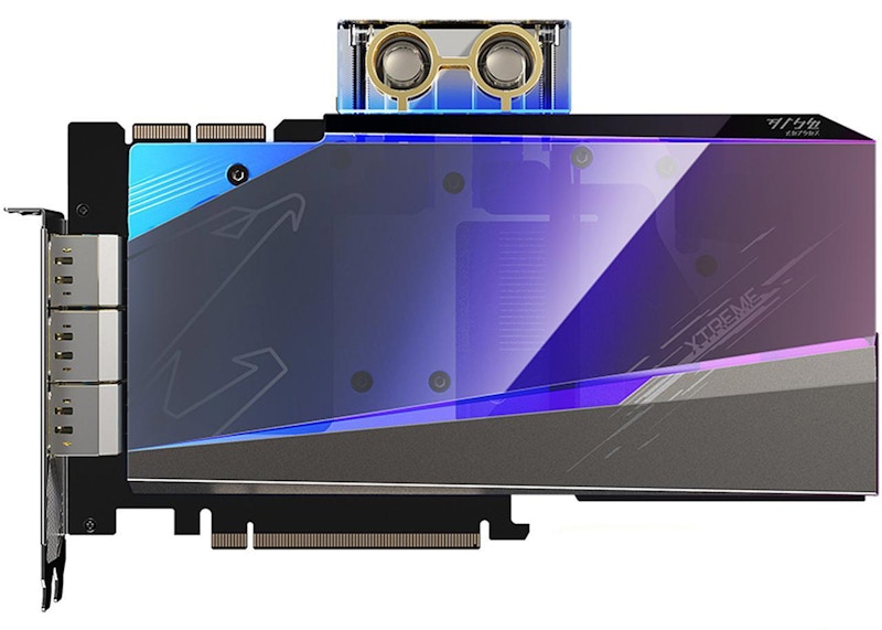NVIDIA GIGABYTE AORUS GeForce RTX 3090 XTREME WATERFORCE Graphics Card ...