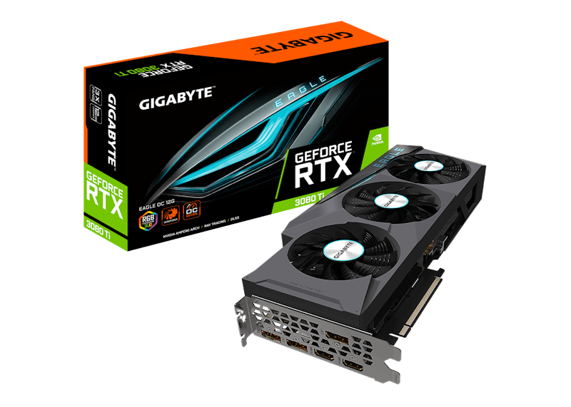 NVIDIA GIGABYTE GeForce RTX 3080 Ti EAGLE 12G OC Graphics Card (GV ...