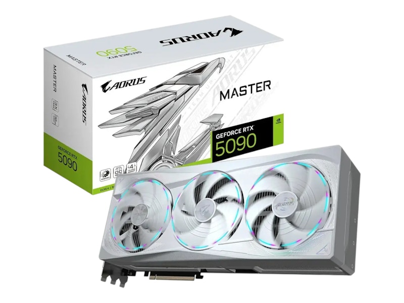 NVIDIA GIGABYTE GeForce RTX 5090 AORUS MASTER ICE 32G GDDR7 Graphics ...
