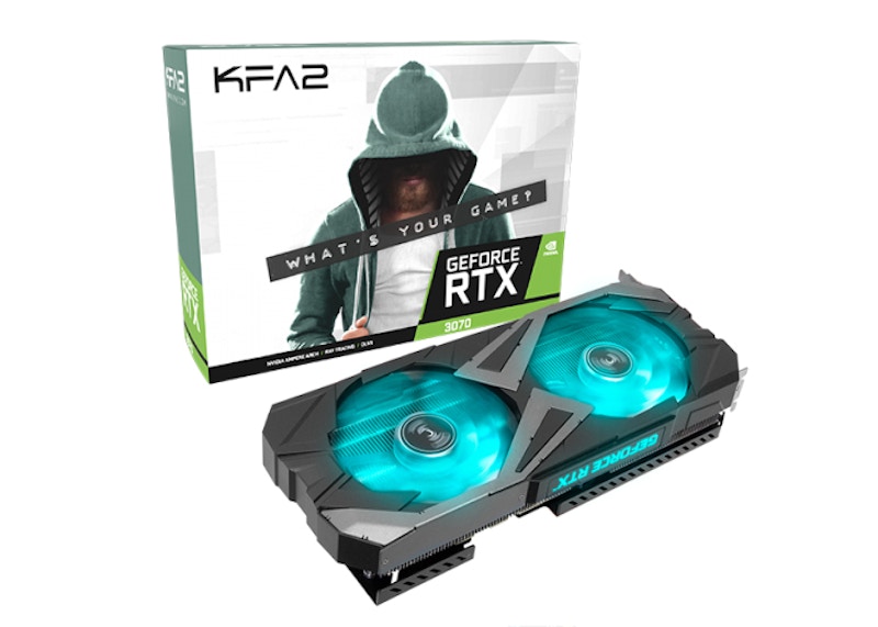 NVIDIA KFA2 GeForce RTX 3070 EX OC 8G Graphics Card (37NSL6MD2V7K) - TW