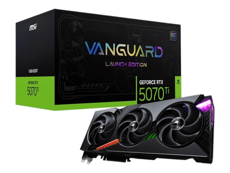 NVIDIA MSI GeForce RTX 5070 Ti VANGUARD SOC Launch Edition G507T-16VGSL ...