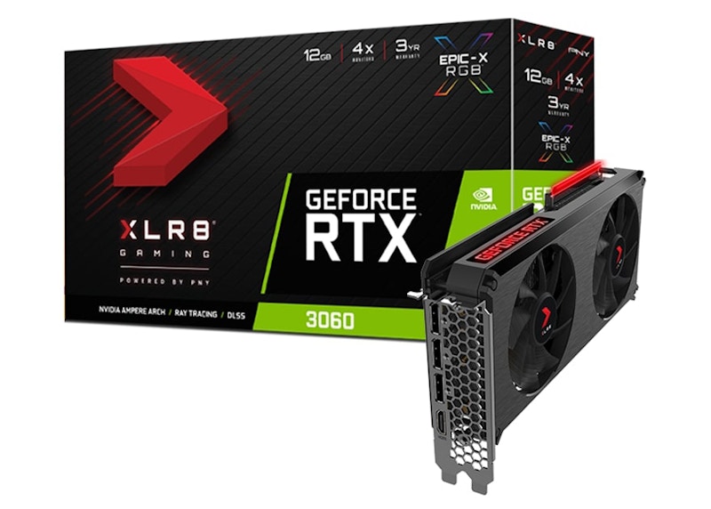 NVIDIA PNY GeForce RTX 3060 XLR8 Gaming Revel Epic-X 12G Graphics Card ...