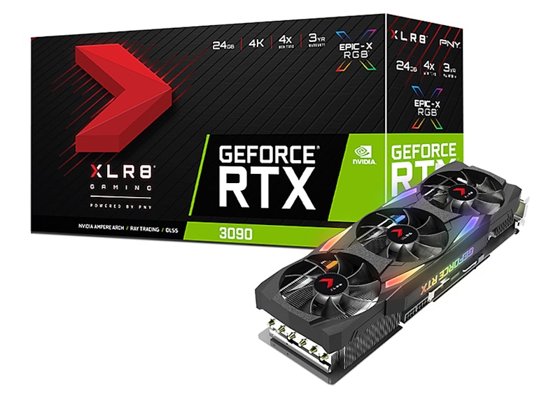 NVIDIA PNY GeForce RTX 3090 24GB XLR8 Gaming EPIC-X RGB Triple Fan ...