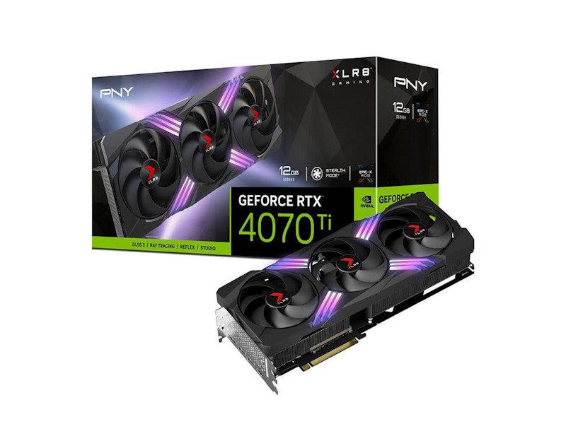 NVIDIA PNY XLR8 Gaming VERTO GeForce RTX 4070 Ti Graphics Card ...