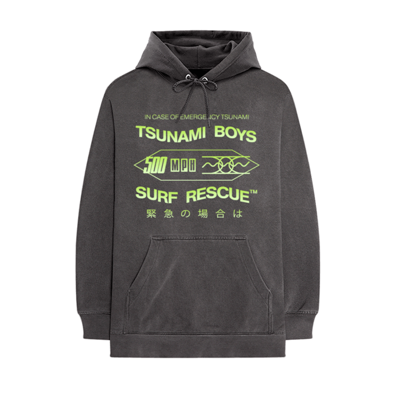Nav Tsunami Boys Vintage Pullover Hood Black - FW20