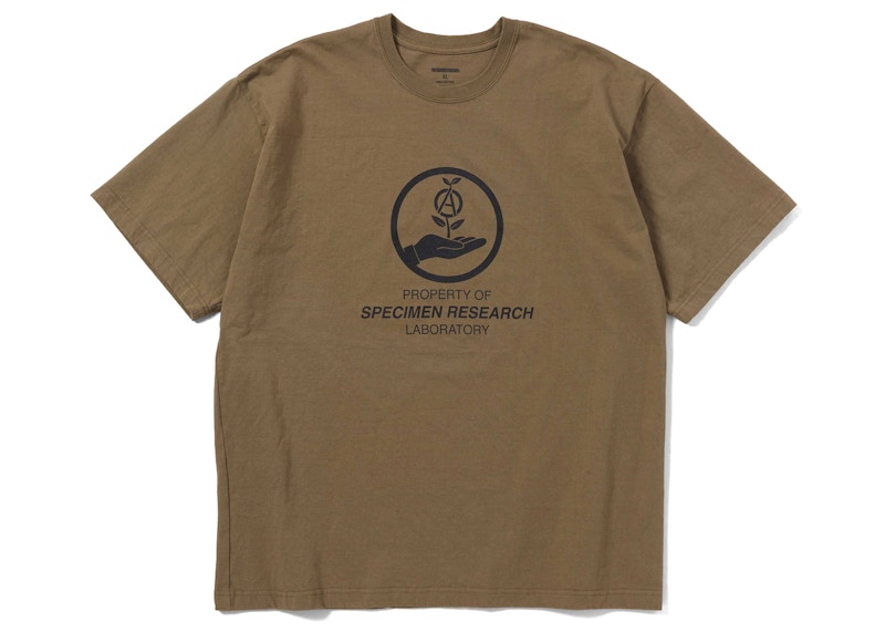 Neighborhood Specimen Research Lab Logo Tee Olive Drab Men's - FW22 - US