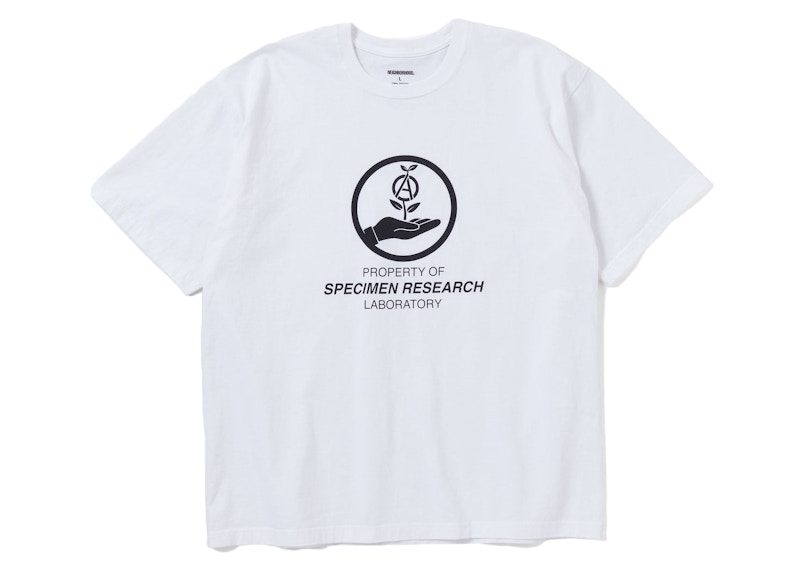 Neighborhood Specimen Research Lab Logo Tee White - FW22 - GB