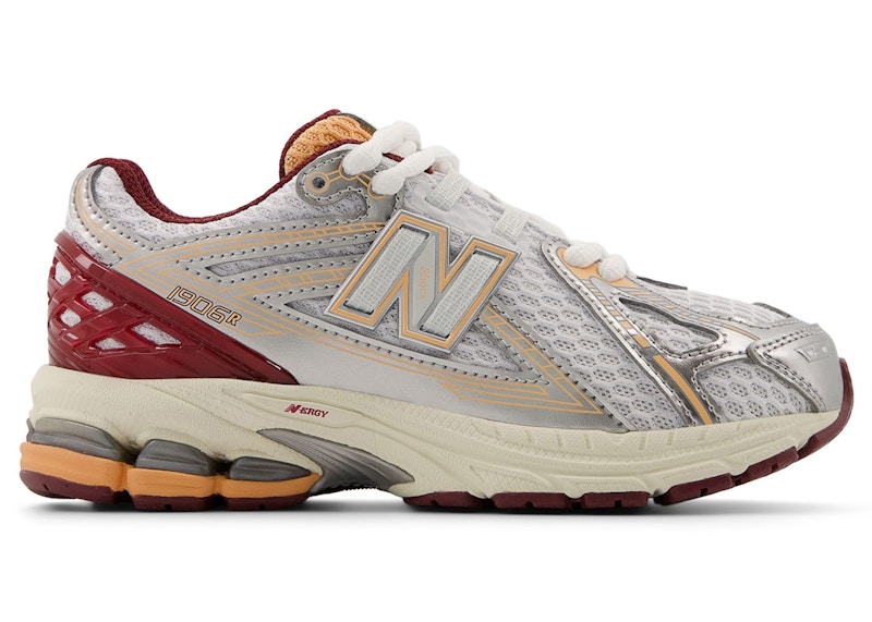 New Balance 1906R Silver Metalic Monarch Burgundy (PS) - PC1906CV - US