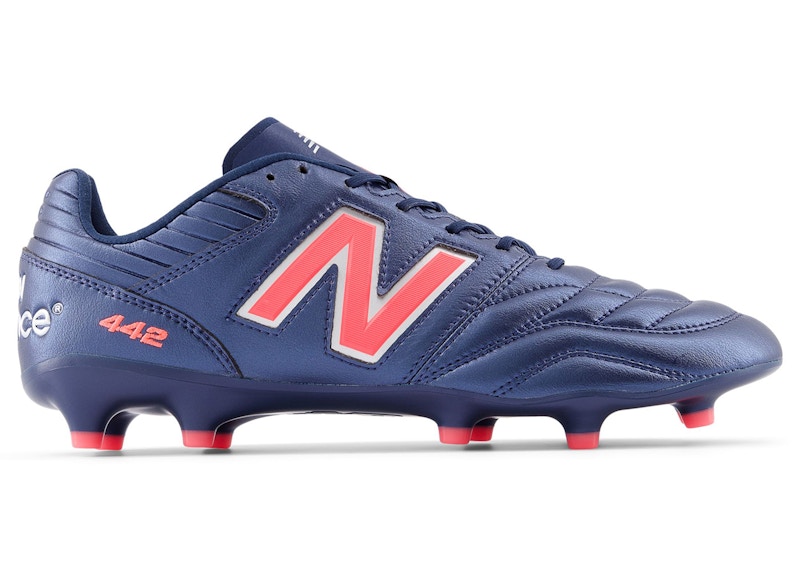 New Balance 442 Pro FG v2 Navy Silver Energy Red Men's - MS41FMP2 - US