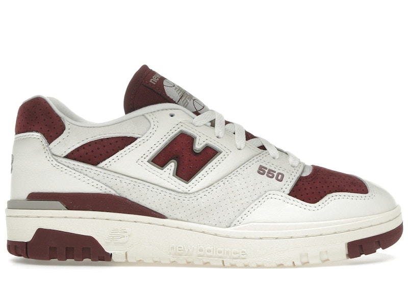 New Balance 550 Sea Salt Classic Crimson Men's - BB550LEZ - US