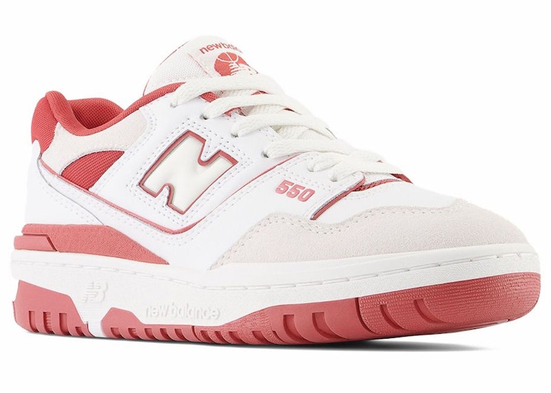 New Balance 550 White Brick Red Men's - BB550STB - US