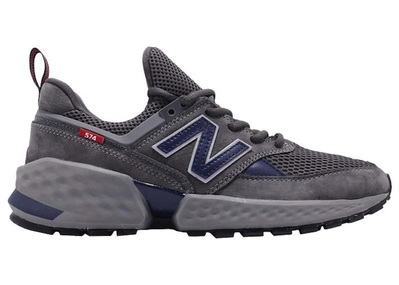 New Balance 574 Grey Navy Red Tab Men's - MS574EDND - US